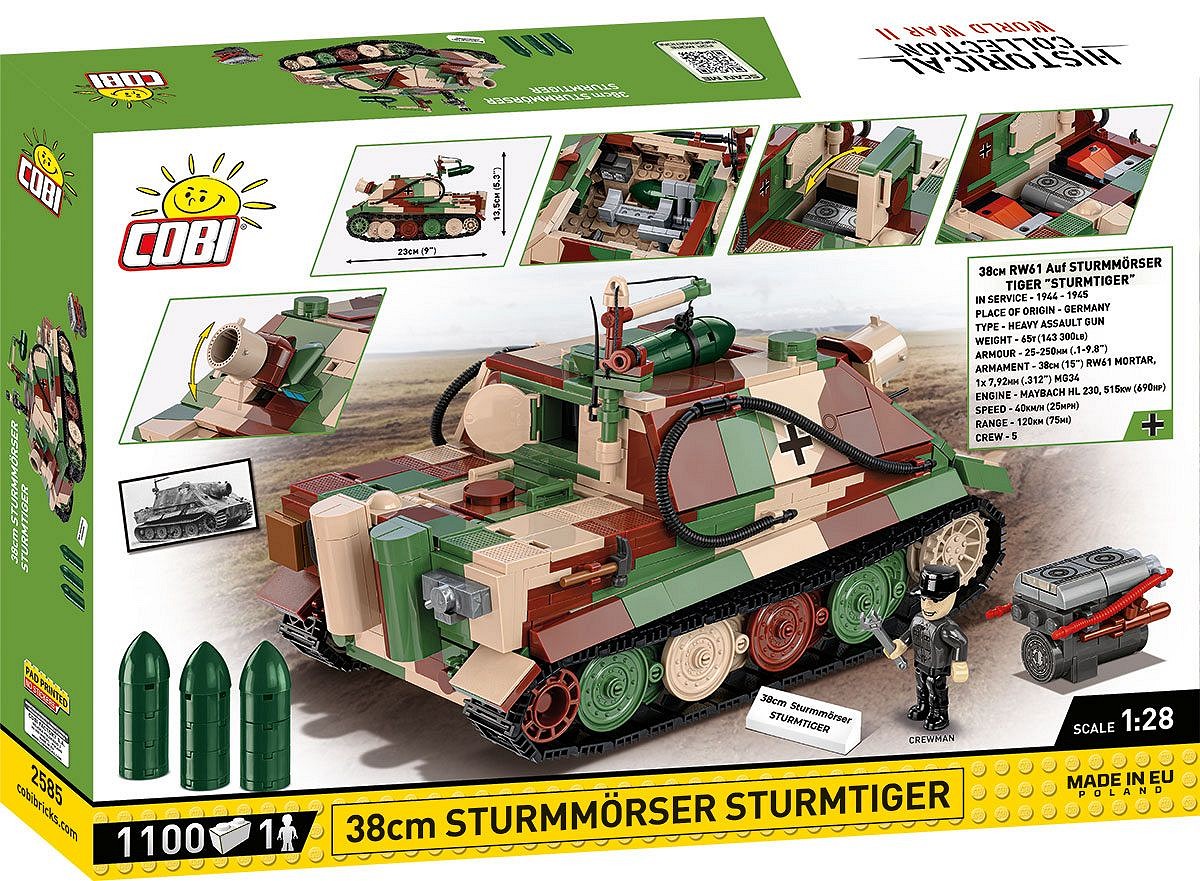 38 cm Sturmmörser Sturmtiger (COBI-2585) \ Tanks and vehicles \ Cobi.eu